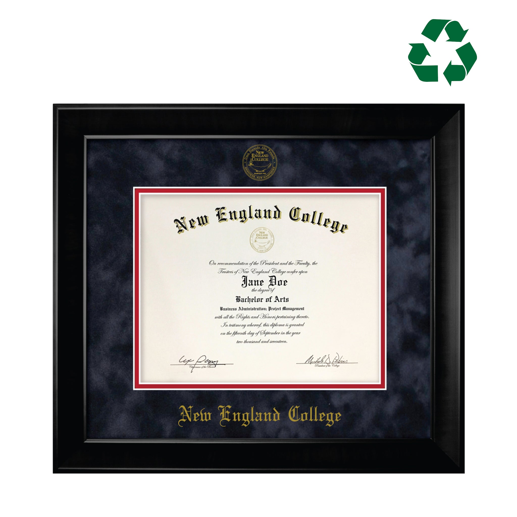 English Certificate Frame